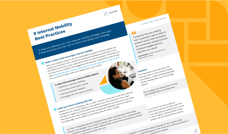 9 Internal Mobility Best Practices for Employers - Lever